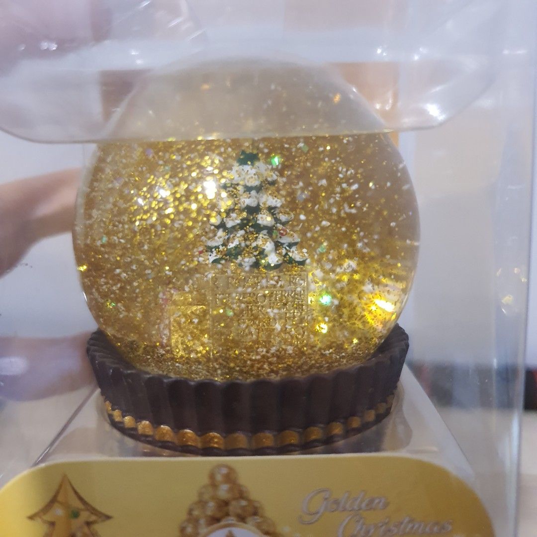 Ferrero Rocher golden snow flake globe, Hobbies & Toys, Toys & Games on ...