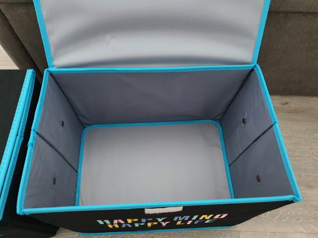 Foldable storage boxes, Furniture & Home Living, Home Improvement ...
