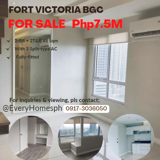 Fort Victoria 2 Bedroom BGC Taguig condo for sale NEW RUSH, Property ...