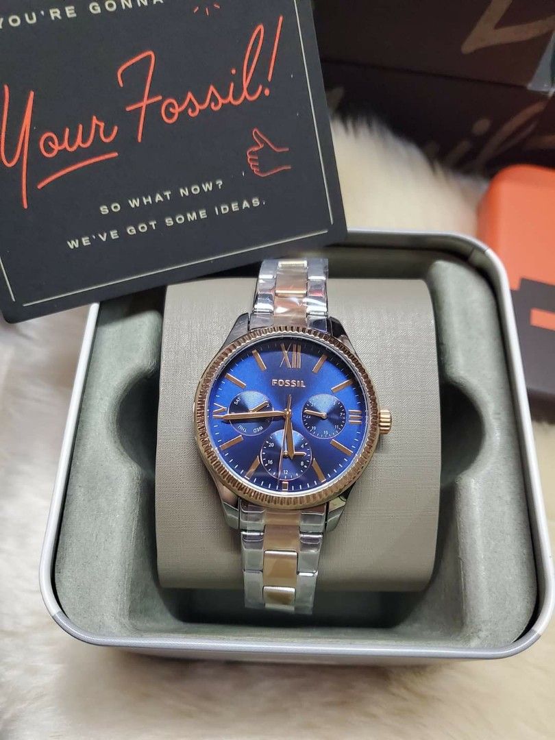 FOSSIL Rye Multifunction Two-Tone Stainless Steel Watch for women ...