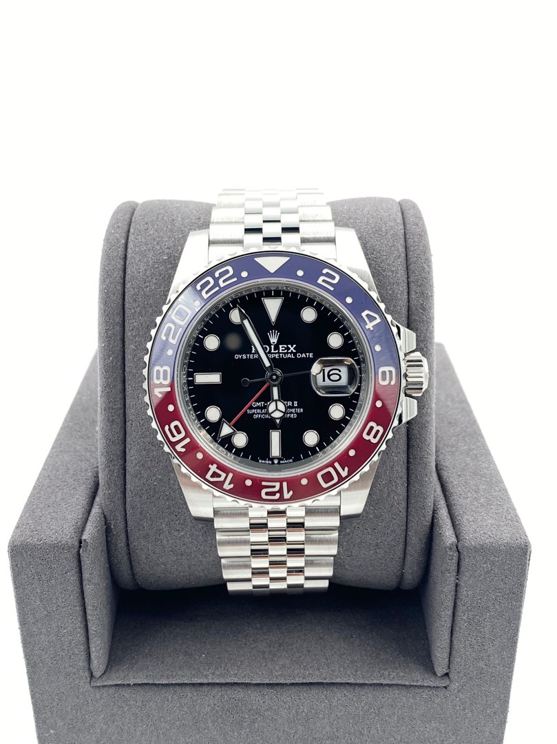 Full Stickers Dec 2022 Brand New Rolex GMT Master II Pepsi Jubilee ...