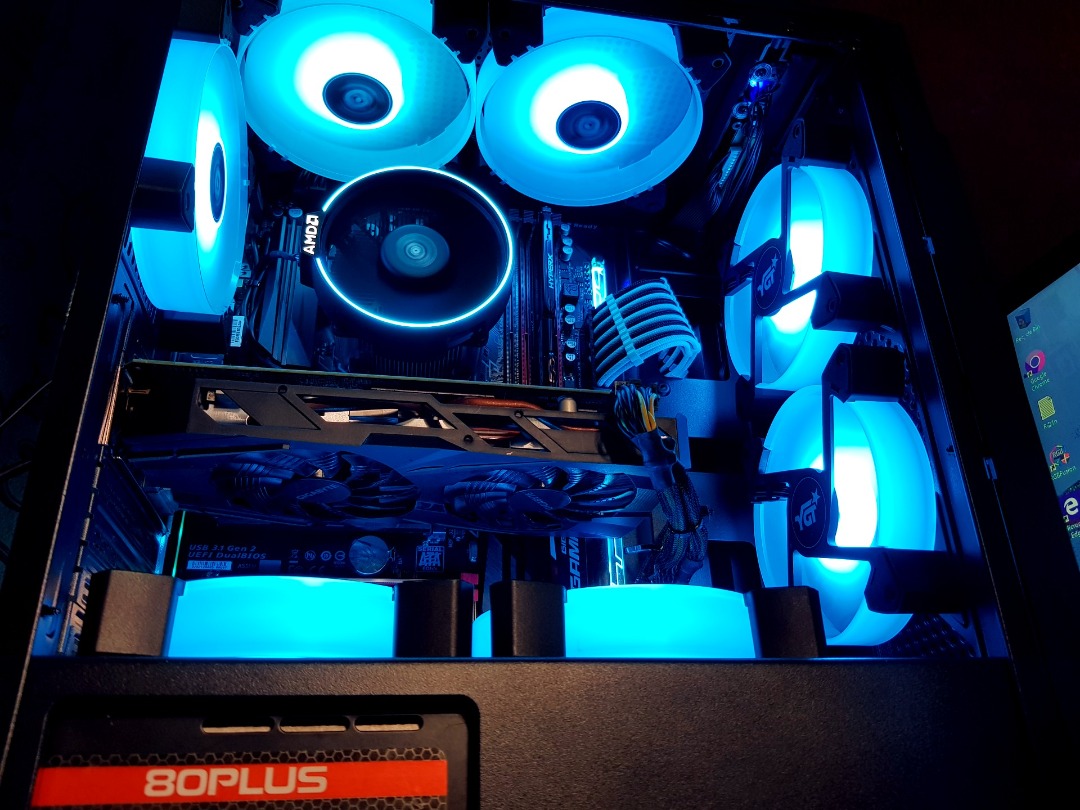 Gaming Rig w/ Receipt & Warranty / 8 GB RX 590 GPU / Gaming Motherboard ...