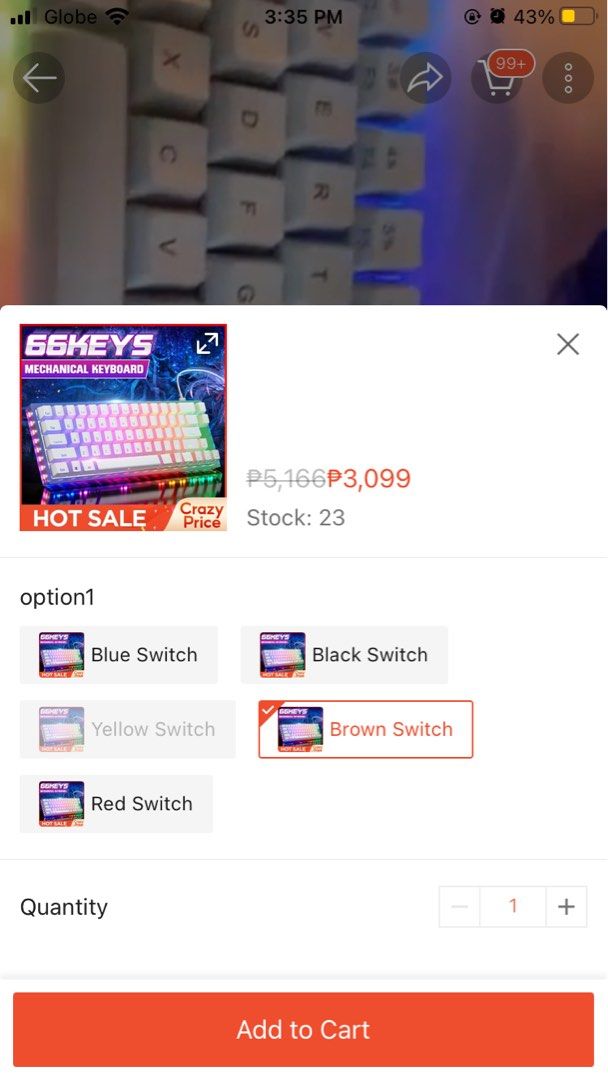 Gammakay K66 3/5-pin Hot-swappable Mechanical Keyboard, Computers ...