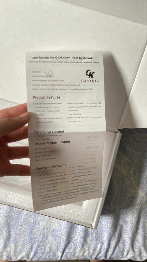 Gammakay K66 3/5-pin Hot-swappable Mechanical Keyboard, Computers ...