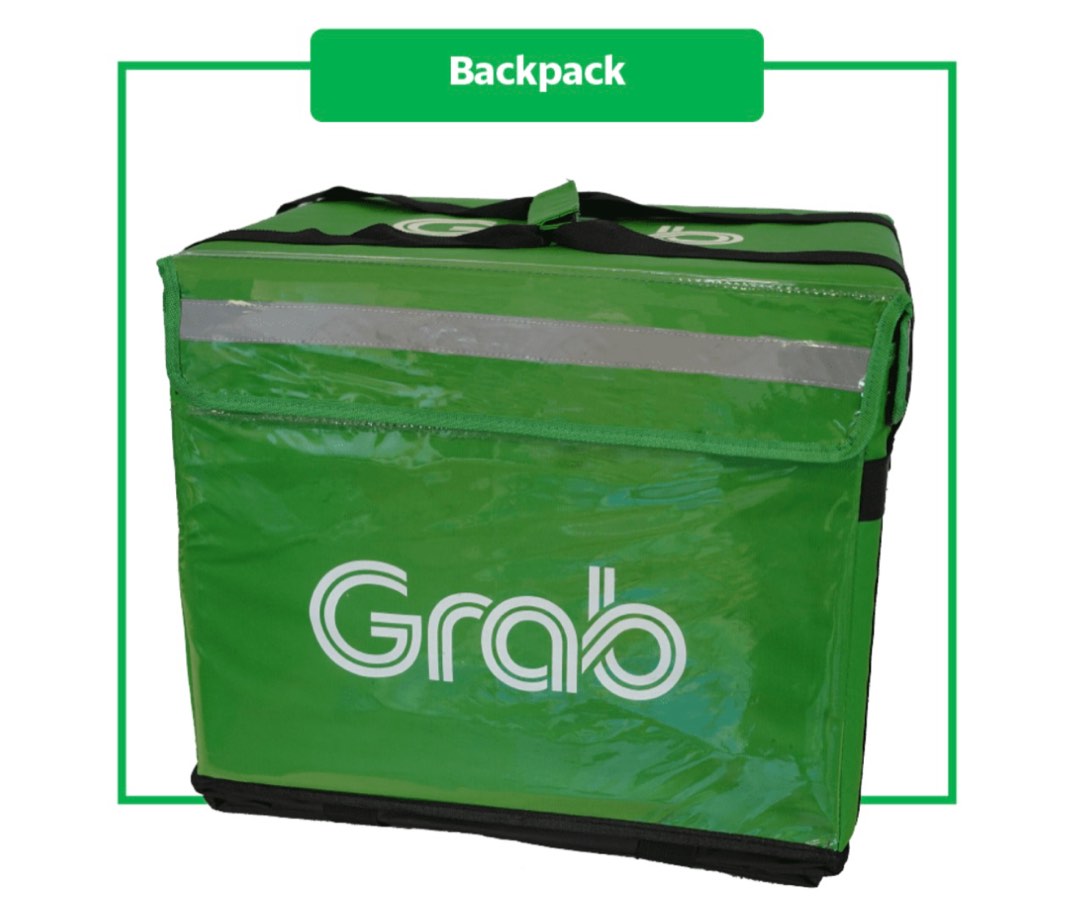 Grab delivery Bag + Halal Bag, Motorcycles, Motorcycle Accessories on ...
