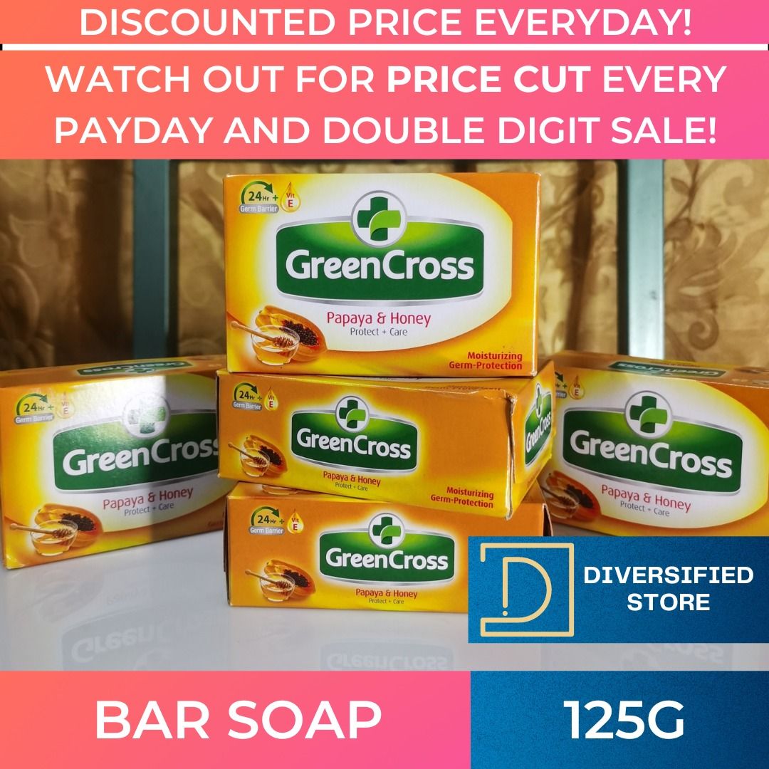 Green Cross Papaya & Honey Moist Protection Bar Soap (125g), Beauty ...