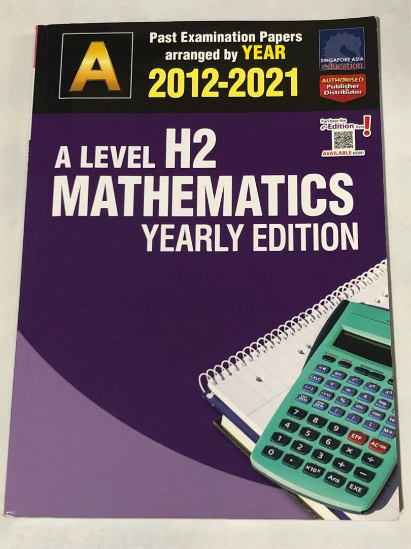H2 Maths ALEVEL TYS ten-year series 2012 to 2021 yearly exam questions with answer key, Hobbies ...