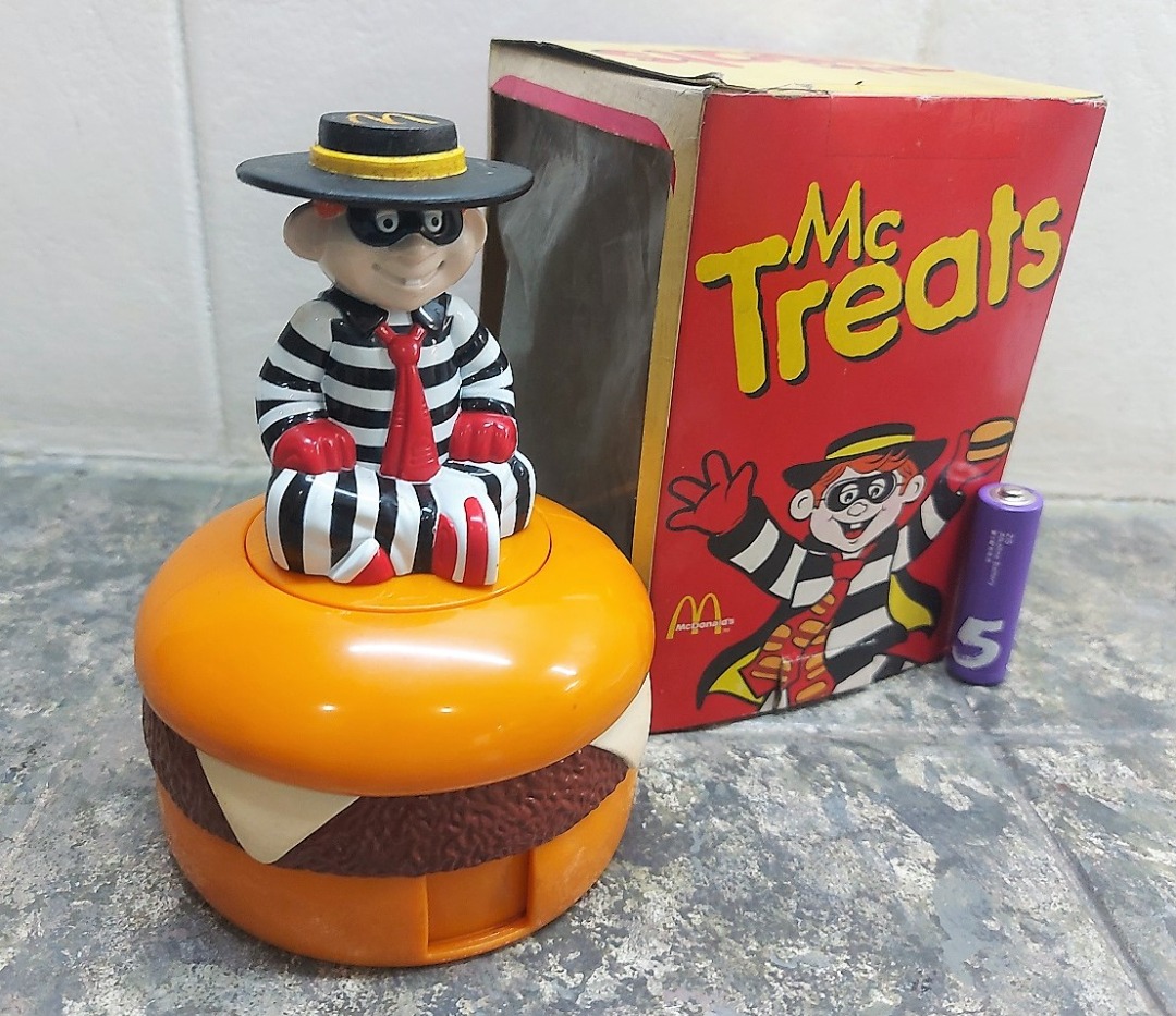 HAMBURGLAR Candy Dispenser - 1998 McDonalds McTREATS Happy Meal Toy ...