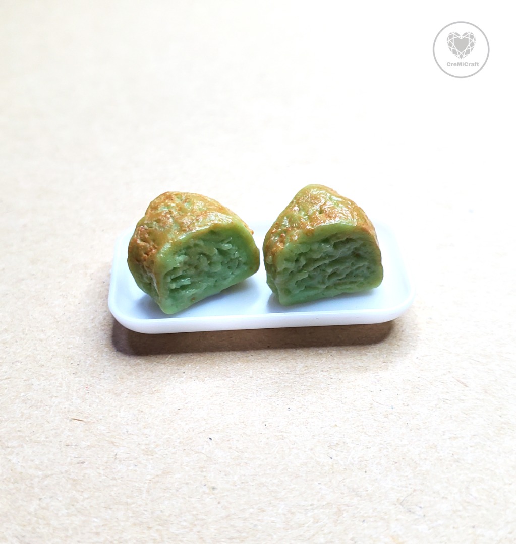 Handmade Miniature Pandan Chiffon Cake, Hobbies & Toys, Stationery ...