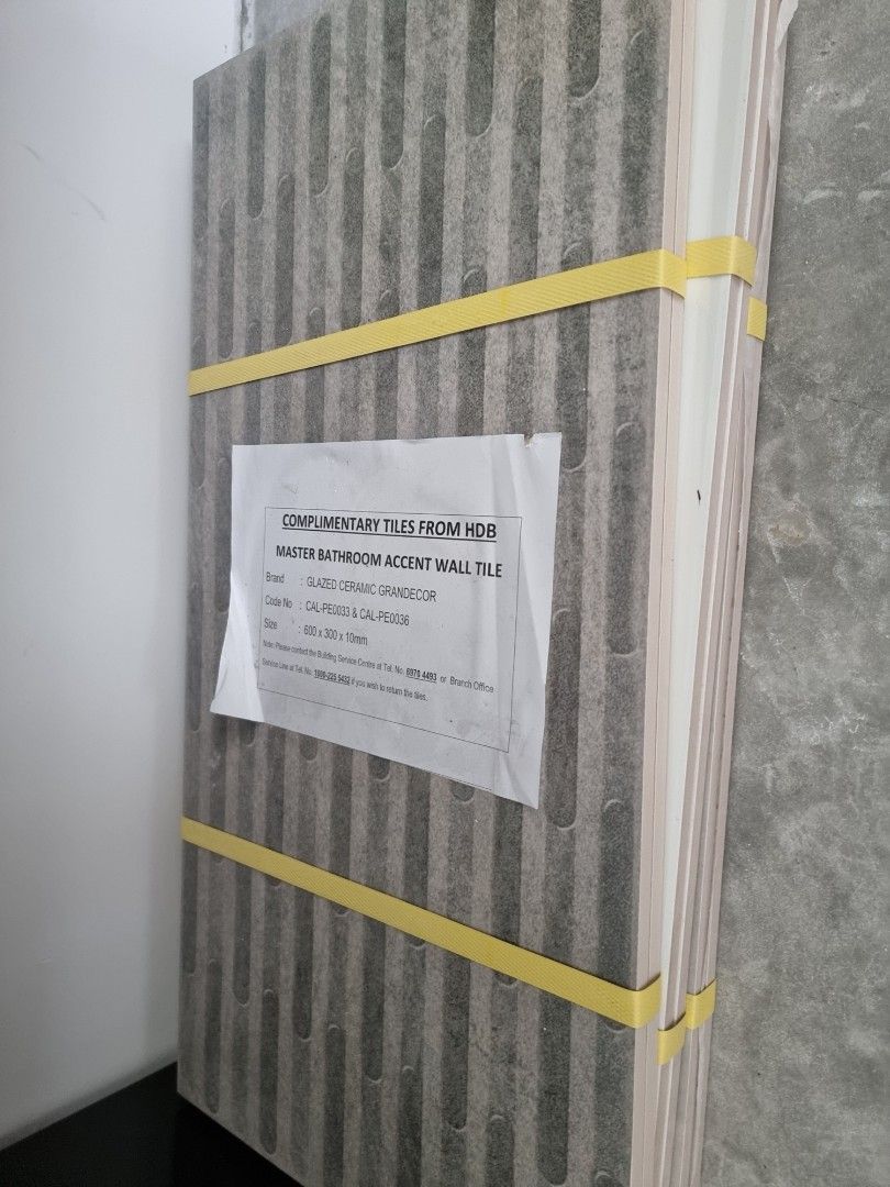 HDB BTO wall tiles for room and bathroom, Furniture & Home Living, Home ...