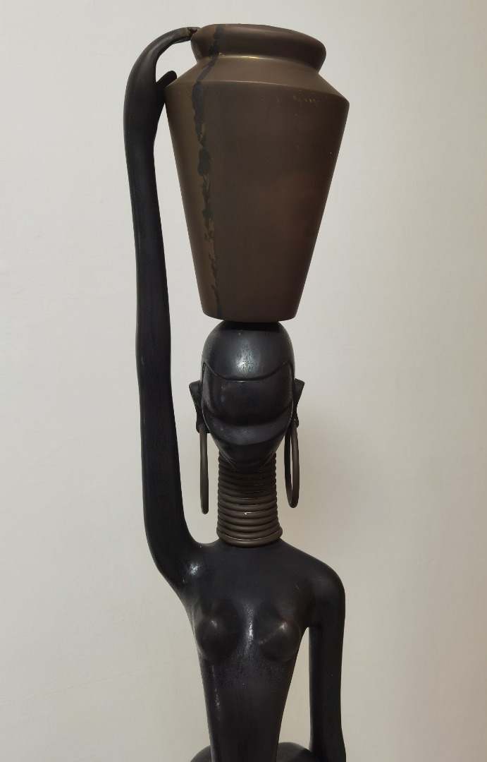 Head-Carrying Woman Statue Stand Display, Furniture & Home Living, Home ...