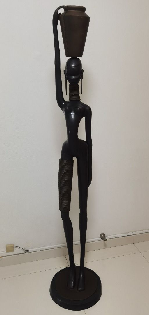Head-Carrying Woman Statue Stand Display, Furniture & Home Living, Home ...