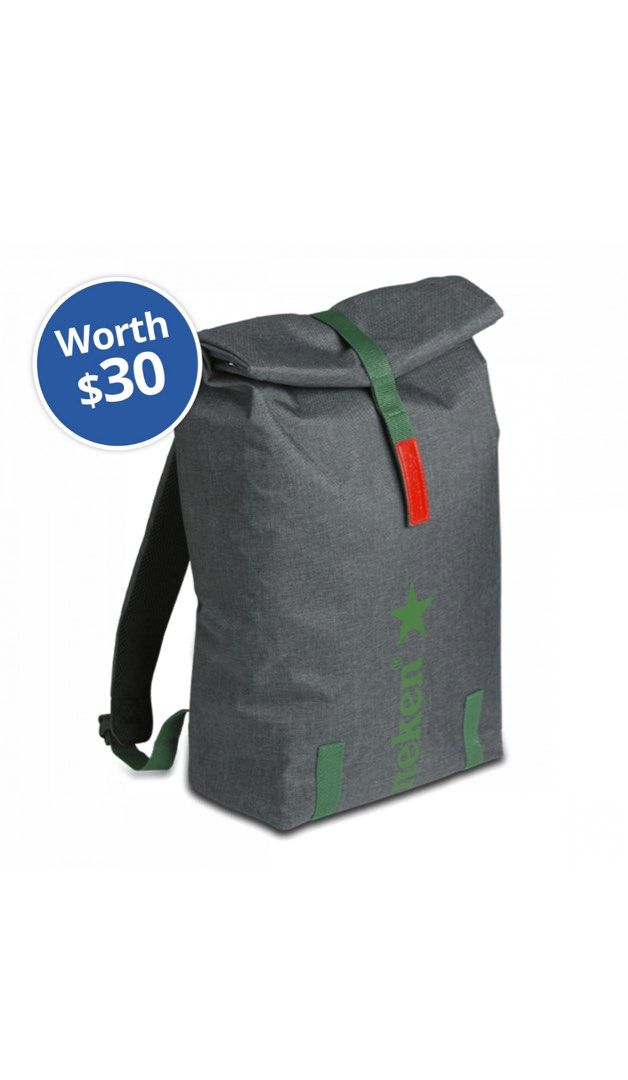 Heineken cooler backpack, Men's Fashion, Bags, Backpacks on Carousell