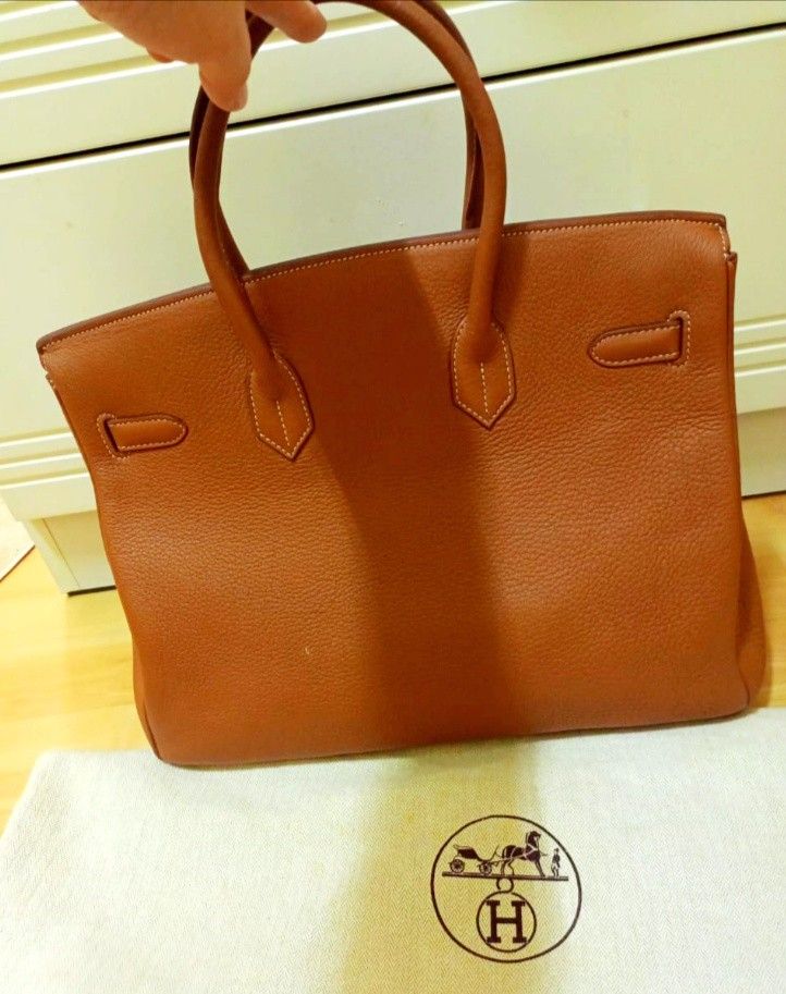 Hermes Birkin Togo 35 Caramel, Luxury, Bags & Wallets on Carousell