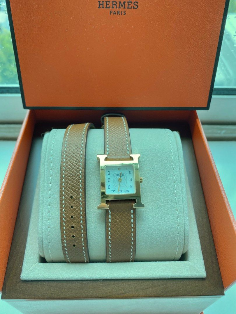 Hermes double tour Heure H watch, Luxury, Watches on Carousell