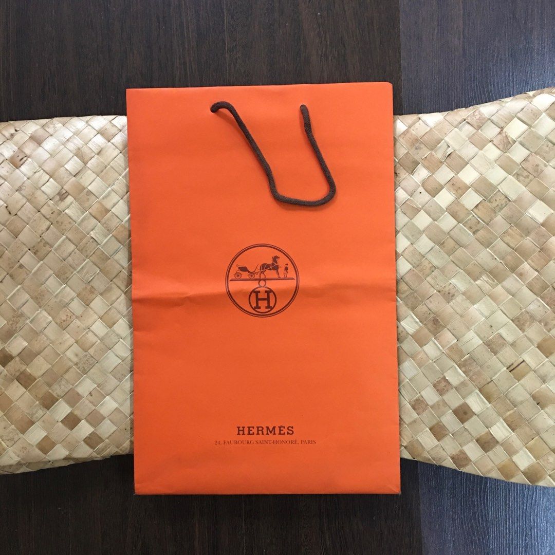 Hermes Paper Bag, Luxury, Bags & Wallets on Carousell