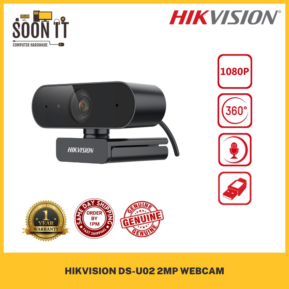 HIKVISION DS-U02 2MP Web Cam 1080p, Computers & Tech, Parts ...