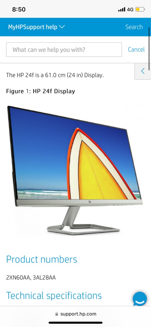 HP 24f Display Monitor Screen, Computers & Tech, Desktops on Carousell