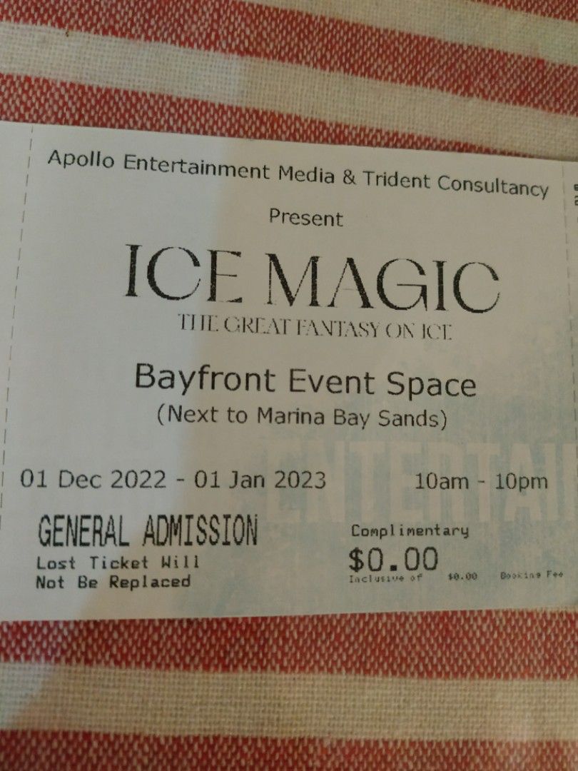 Ice Magic event open date ticket (just 1 ticket), Tickets & Vouchers ...