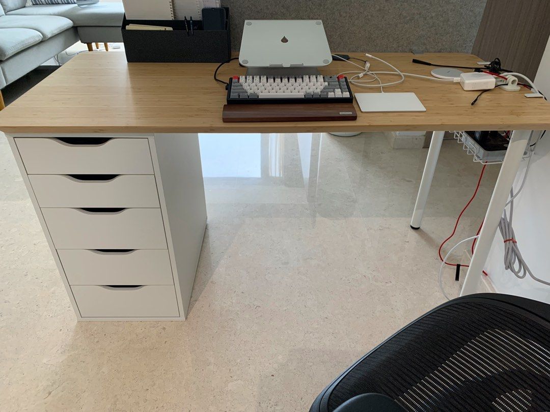 Ikea (Anfallare) Work Desk, Furniture & Home Living, Furniture, Tables ...