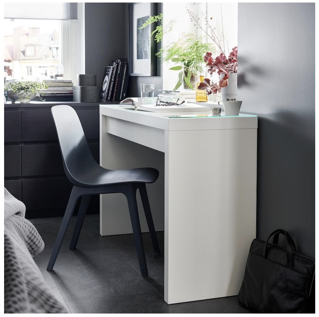 IKEA MALM DRESSING TABLE - White Stained Oak, Furniture & Home Living ...