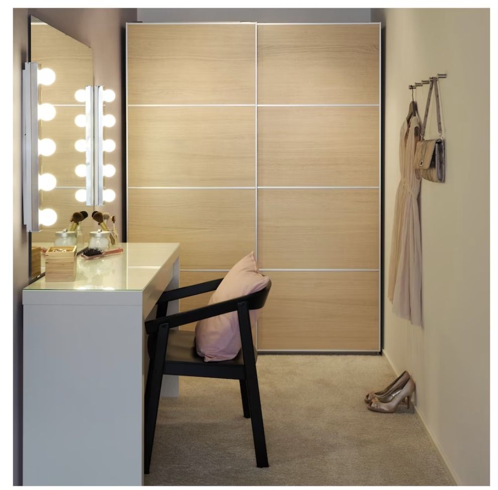 IKEA MALM DRESSING TABLE - White Stained Oak, Furniture & Home Living ...