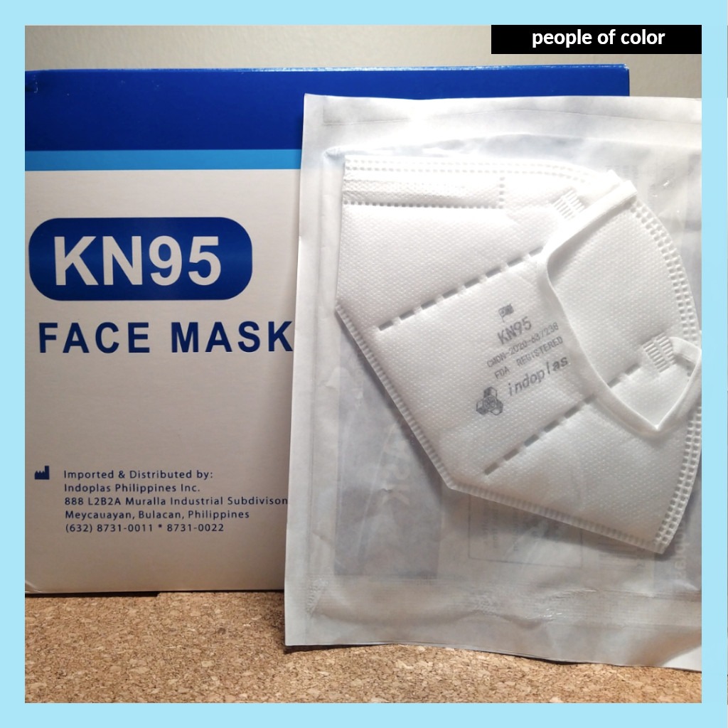 Indoplas KN95 face mask individually wrapped, Health & Nutrition, Face ...