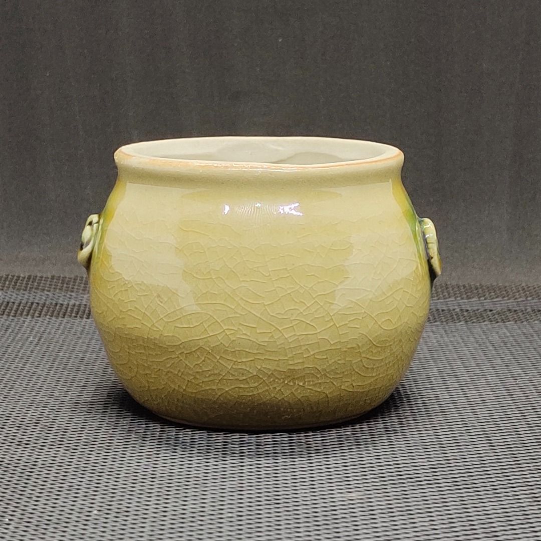 Japanese Stoneware Ceramic Mini Jar Pot and Hand Painted Tea Bowl ...
