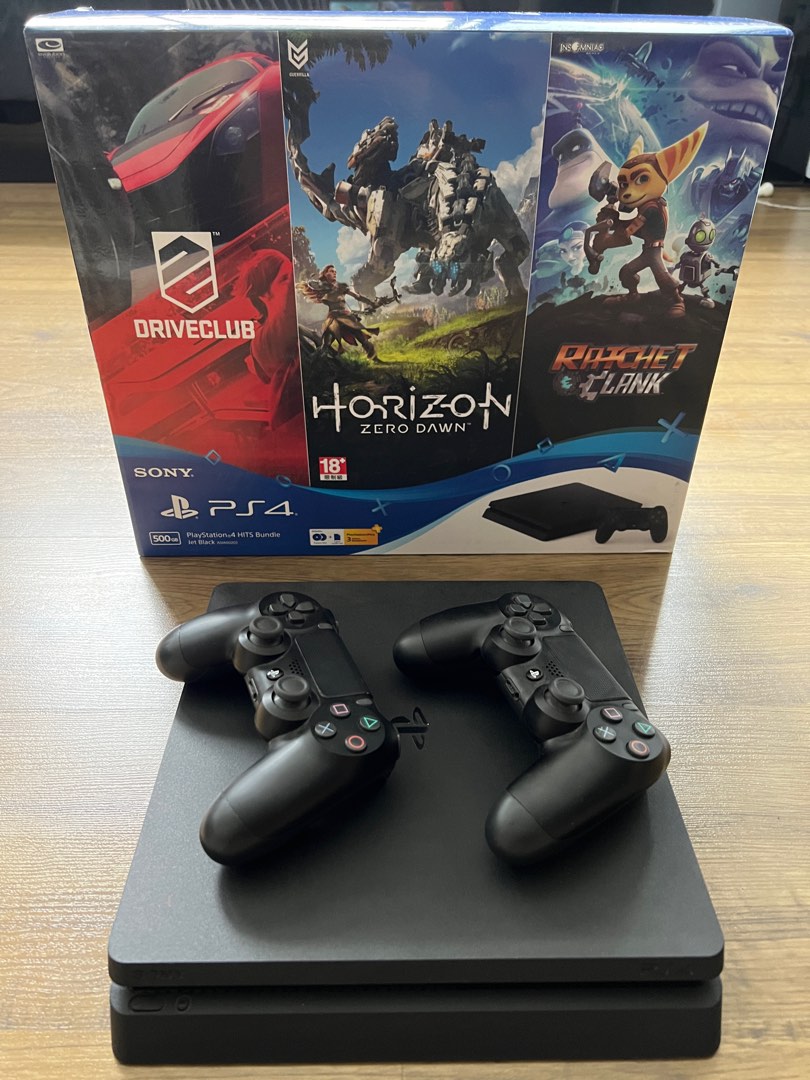 Jet Black PS4 Slim 500GB, Video Gaming, Video Game Consoles ...