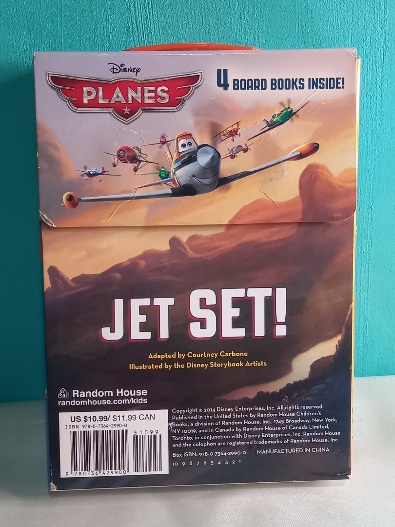 Jet Set! (Disney Planes) Board Book Set of 4, Hobbies & Toys, Books ...
