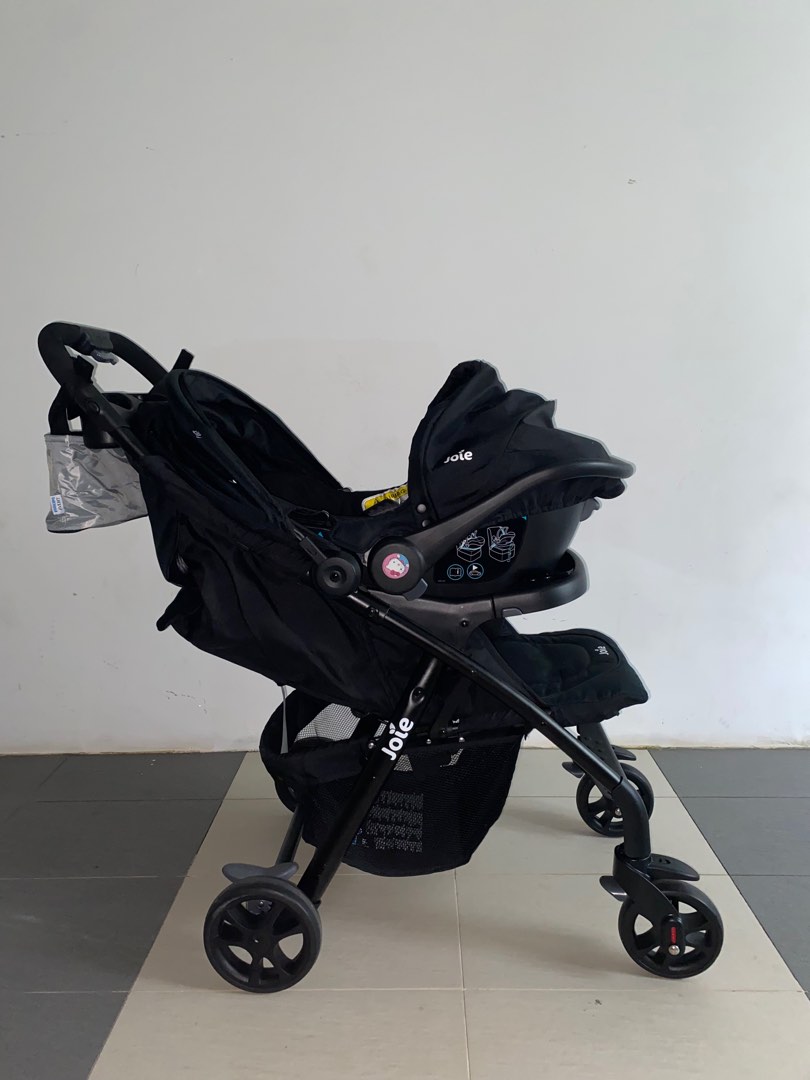 Joie Muze LX Travel System- Coal Color (Stroller + Juva Car seat ...