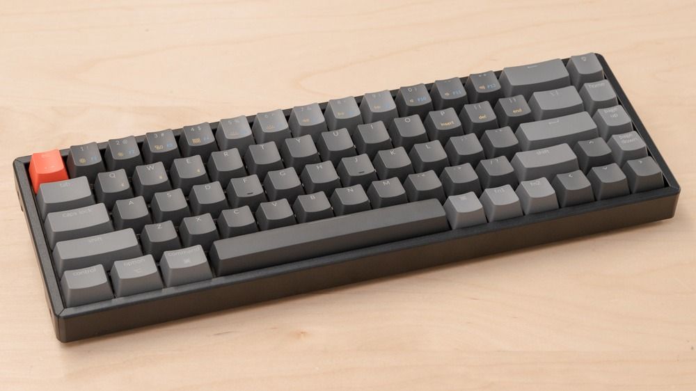 Keychron k6 stock keycaps brown switches shift white grey 1.75u ...