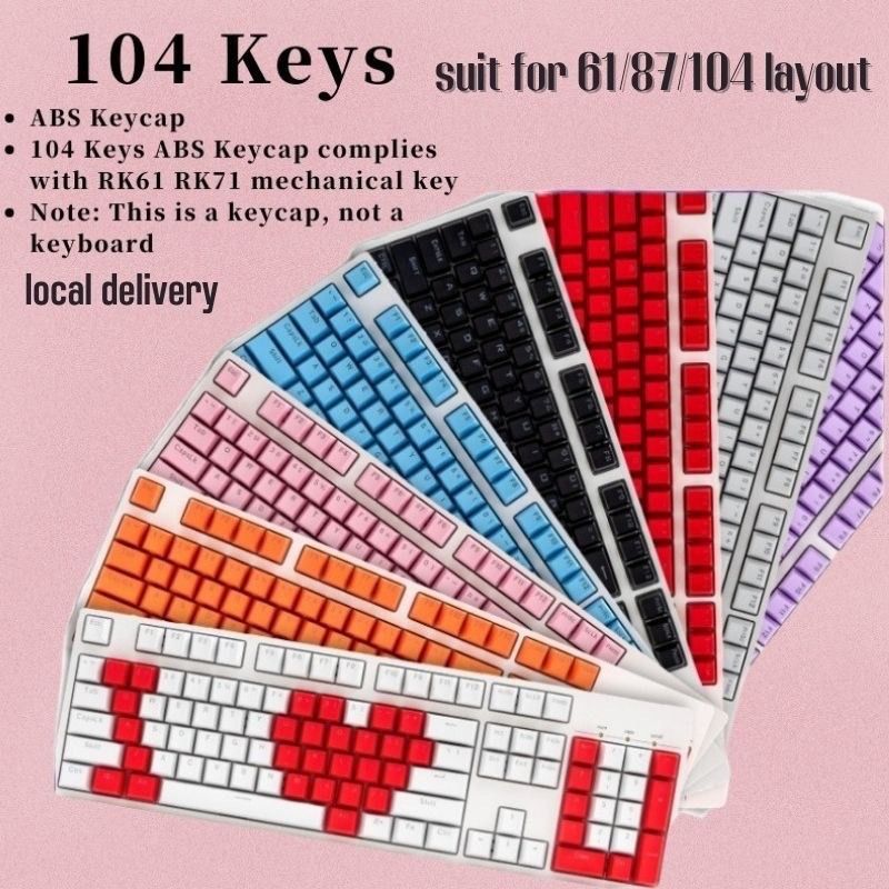 Keychron k6 stock keycaps brown switches shift white grey 1.75u ...