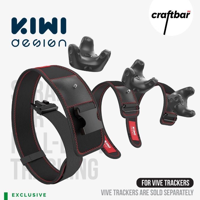 KIWI Design 3-in-1 Tracker Straps for HTC VIVE Trackers, Video Gaming ...