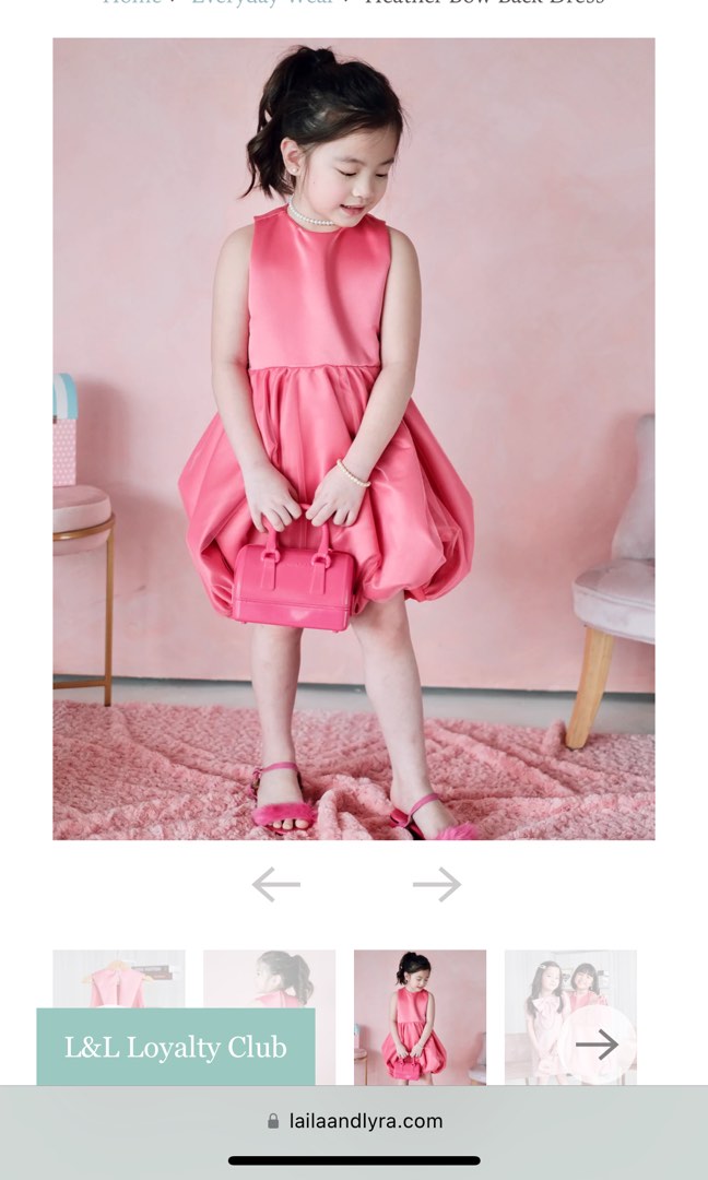 Laila and Lyra S2 heather dress, Babies & Kids, Babies & Kids Fashion on Carousell