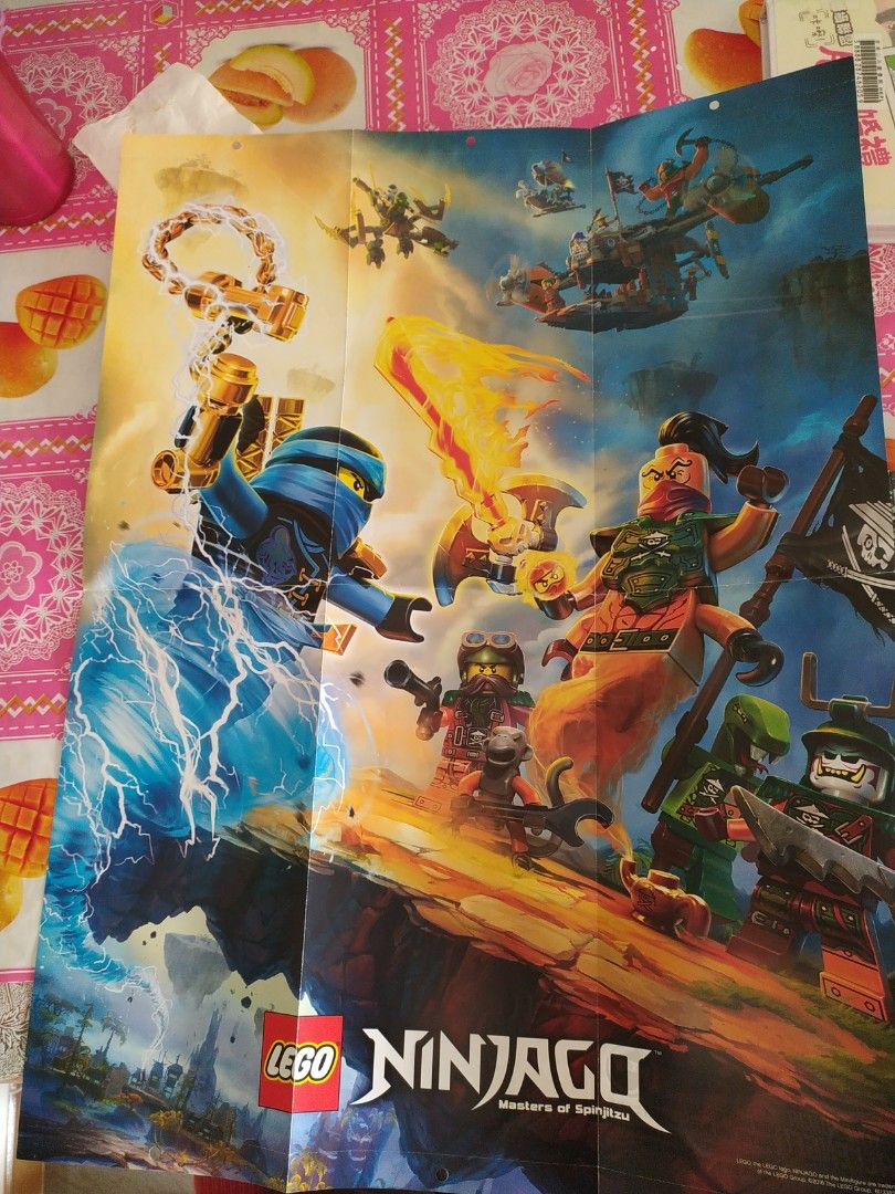 Lego Ninjago poster, 興趣及遊戲, 收藏品及紀念品, 明星周邊 - Carousell