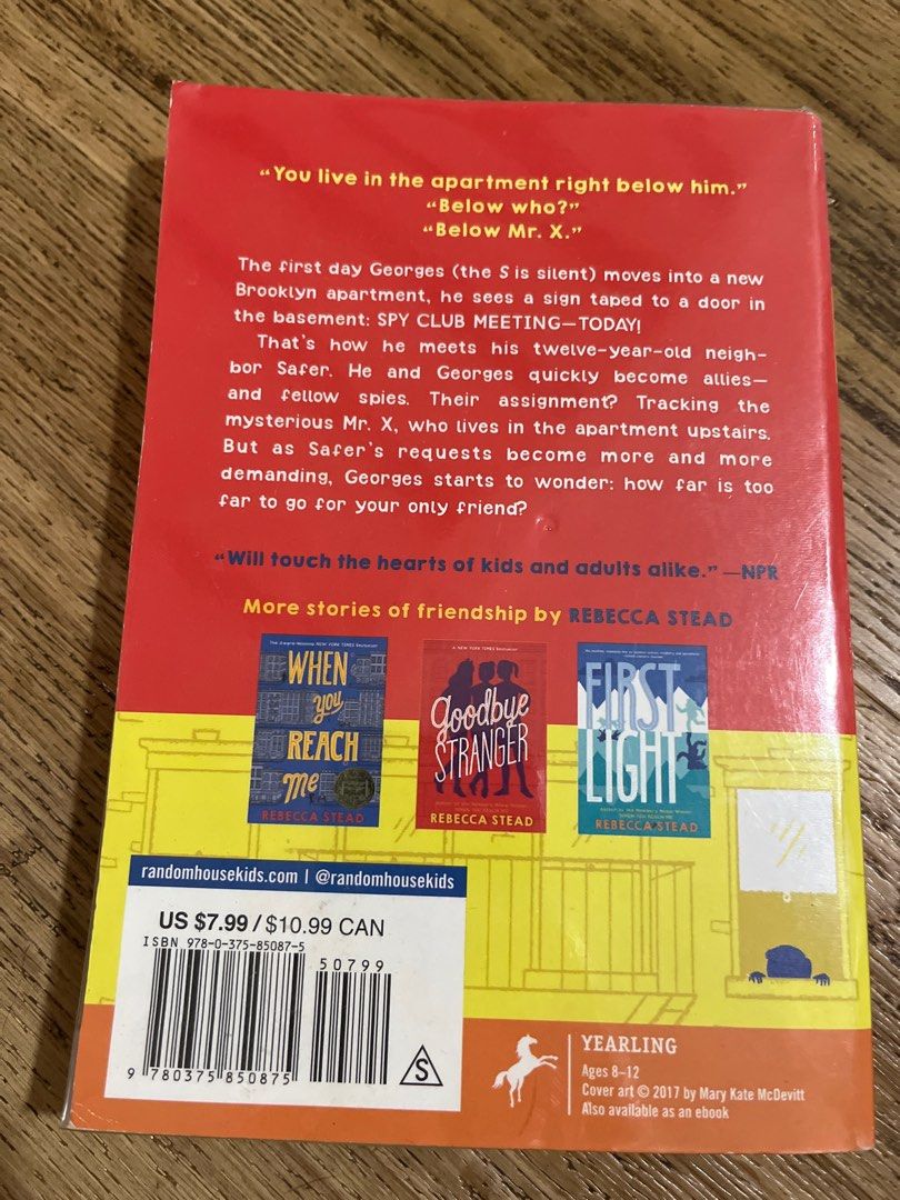 Liar & Spy by Rebecca Stead, Hobbies & Toys, Books & Magazines, Fiction ...