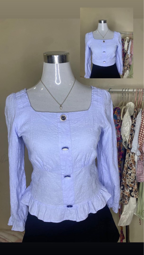 Light purple top, Women's Fashion, Tops, Others Tops on Carousell