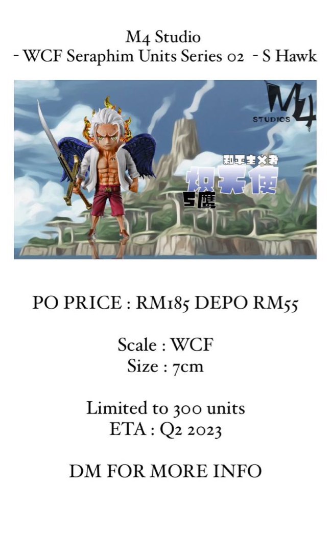 M4 Studio - WCF Seraphim Units Series 02 - S Hawk, Hobbies & Toys, Toys & Games on Carousell