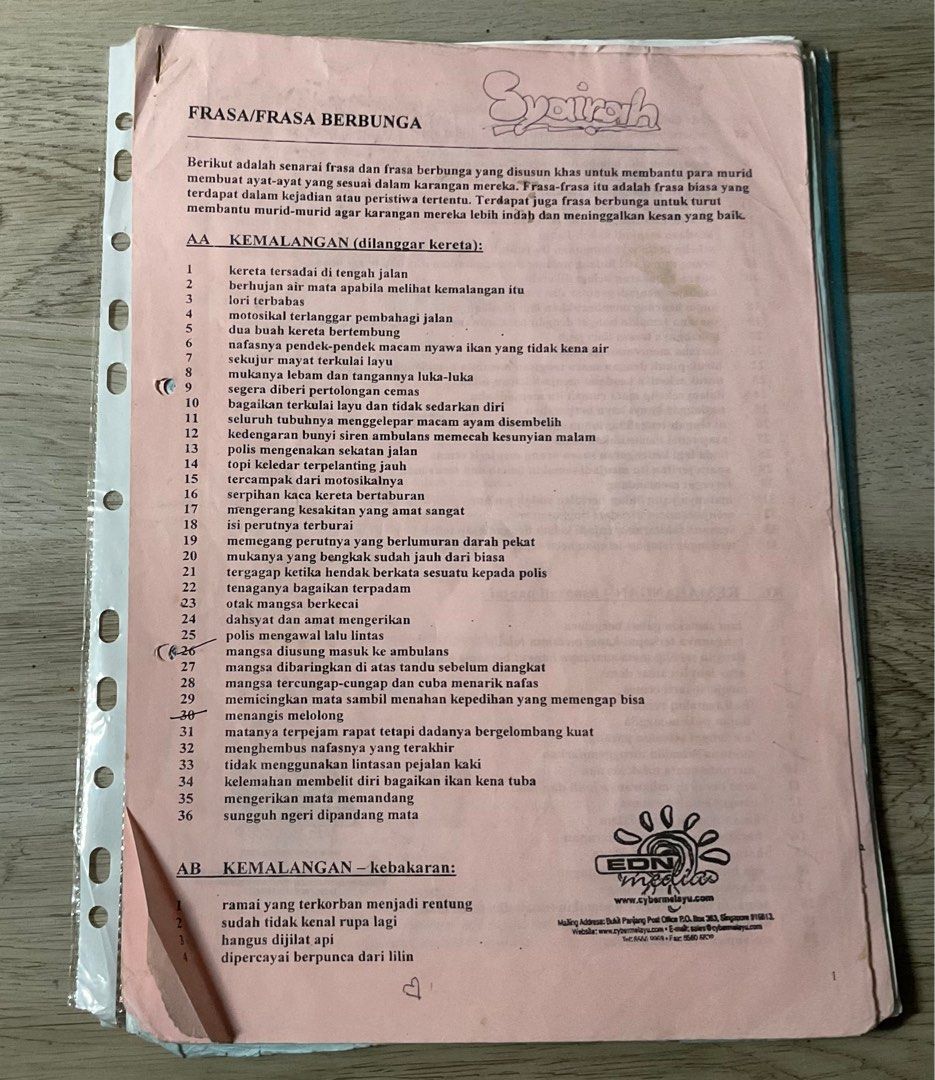 Malay Essay formats + notes (Secondary; Express), Hobbies & Toys, Books ...