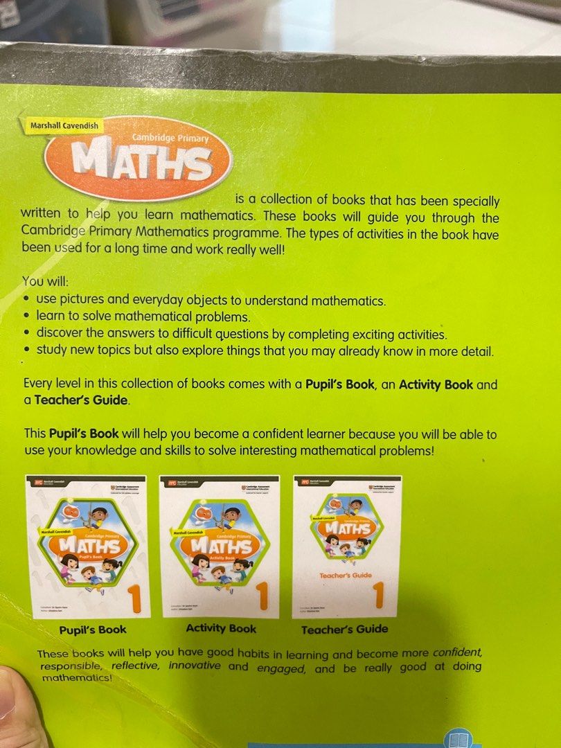 Marshall Cavendish Primary Math Year 1, Hobbies & Toys, Books ...