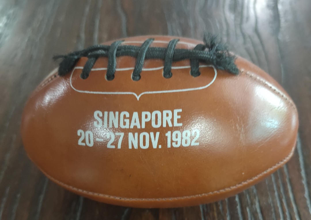 Miniature rugby ball momento, Sports Equipment, Sports & Games, Racket ...