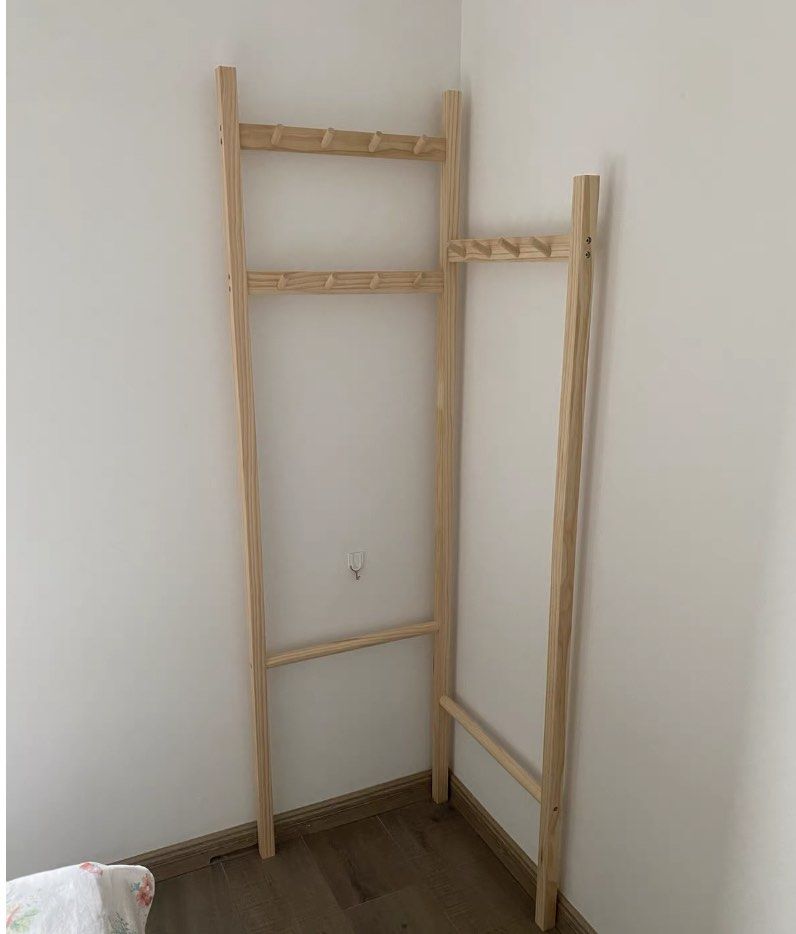 Minimalist Corner Hanging Rack, Furniture & Home Living, Home ...