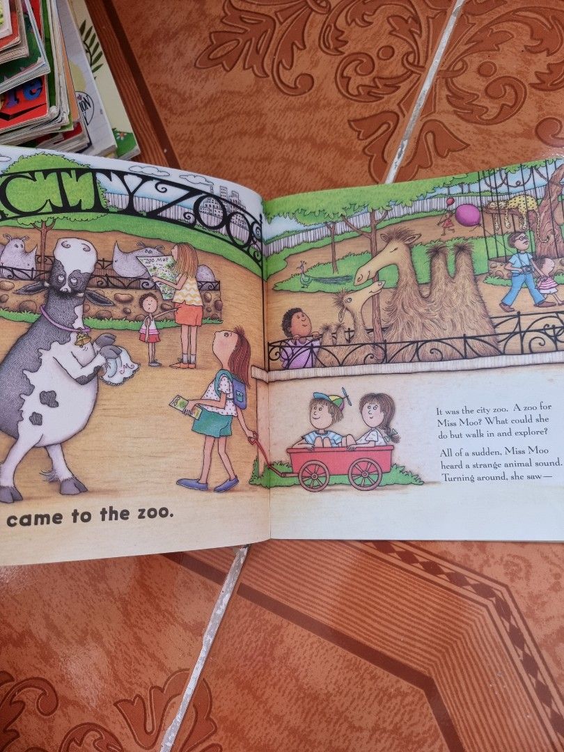 Miss Moo Goes To The Zoo, Hobbies & Toys, Books & Magazines, Children's ...