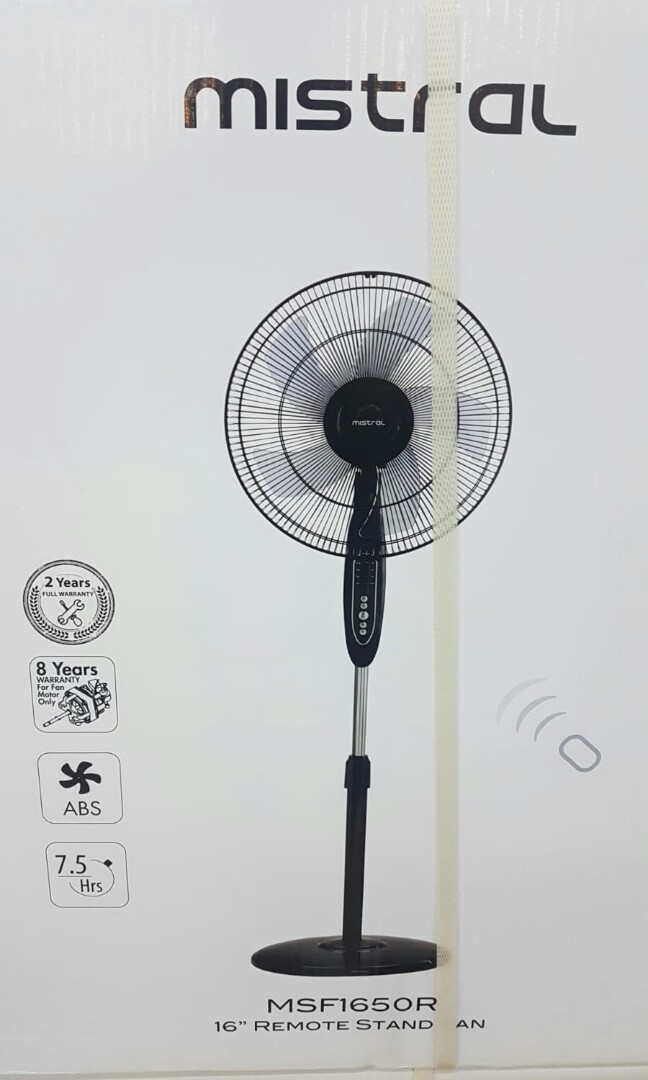 Mistral stand fan with remote. 16in $65.. new set warranty ., Furniture ...