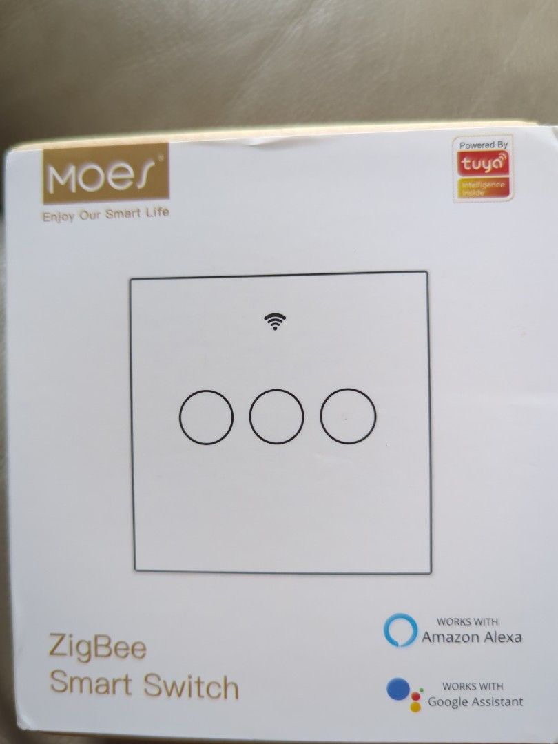 Moes eu version 2 gang smart switch, zigbee no neutral wire, TV & Home ...