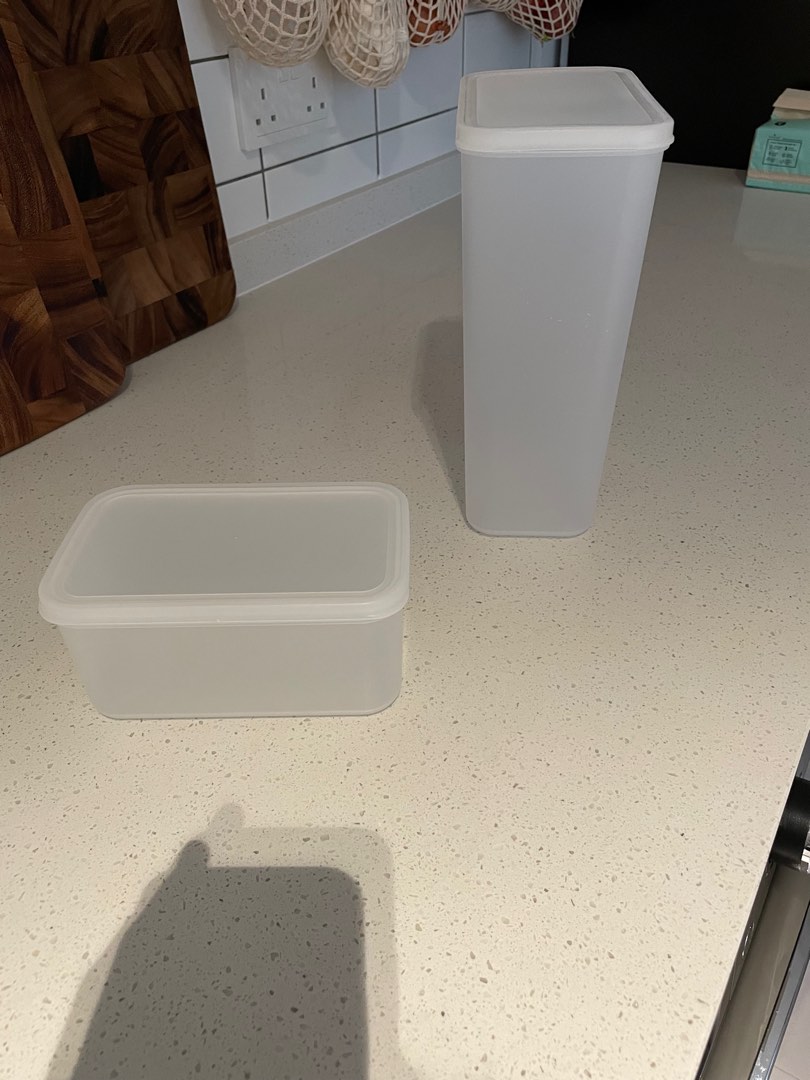 MUJI Flour Storage Container - 2.2L & 710ml, Furniture & Home Living ...