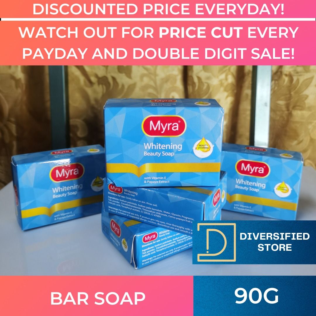 Myra Whitening Beauty Soap 90g, Beauty & Personal Care, Bath & Body ...