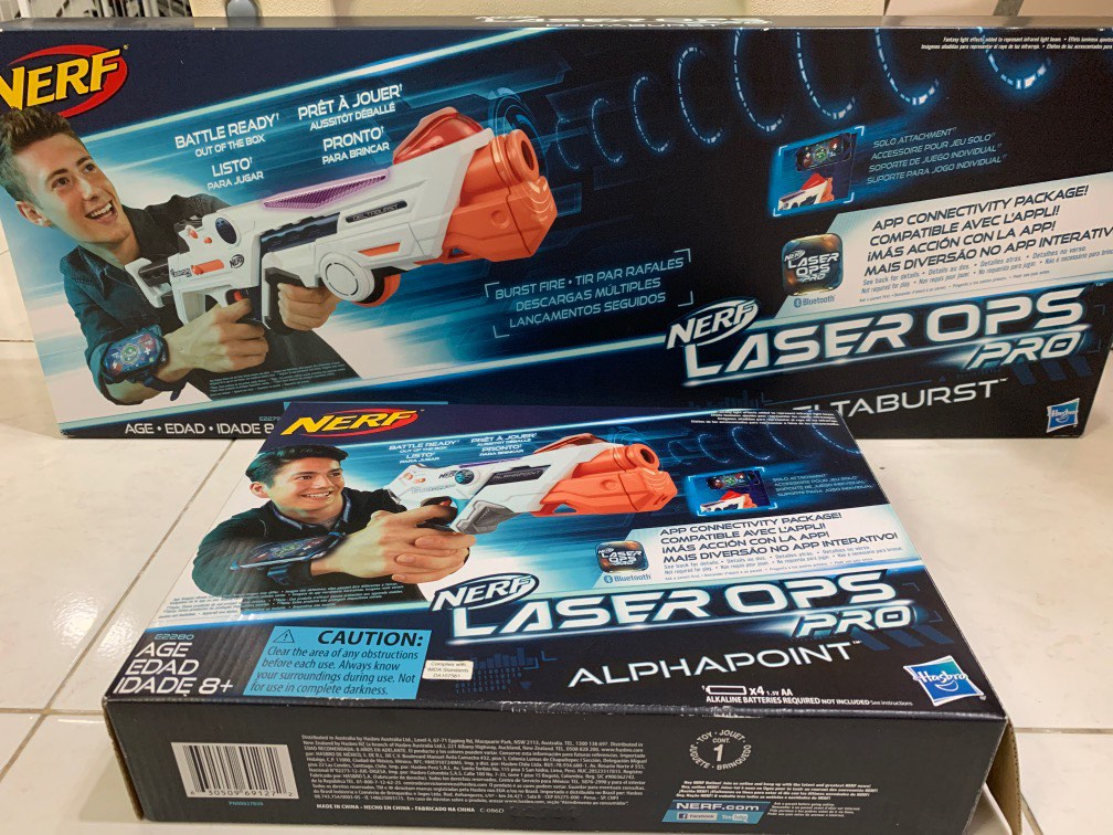 Nerf Gun Laser Ops Pro Alphapoint & Deltaburst, Hobbies & Toys, Toys ...