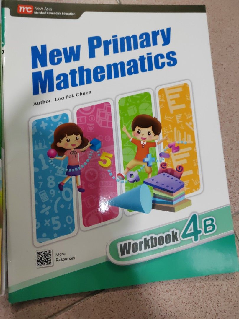 New Primary Mathematics 4B with workbook, 興趣及遊戲, 書本 & 文具, 教科書 - Carousell